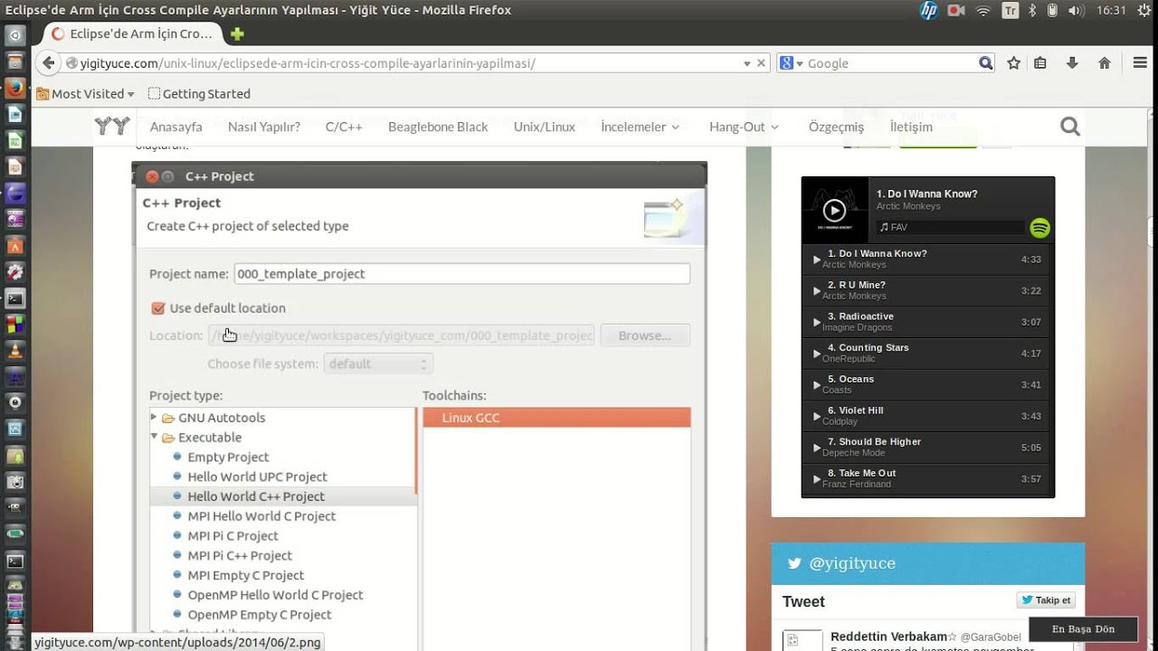 Beaglebone Black Eclipse Cross Compiler