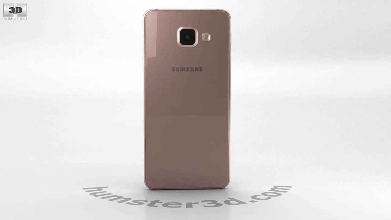 Samsung Galaxy A3 (2016) Rose Gold 3D model by 3DModels.org