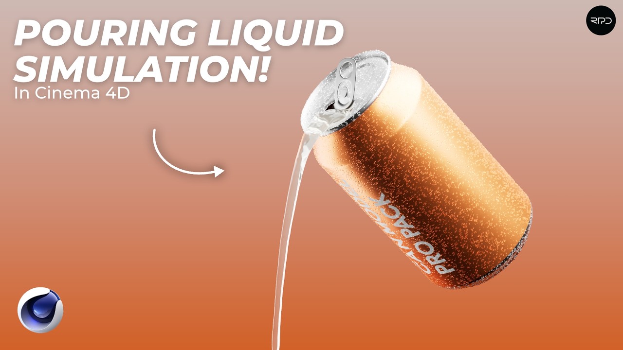 Pouring Liquid Simulation in Cinema 4D