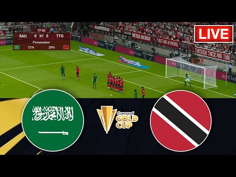🔴LIVE | Saudi Arabia vs Trinidad and Tobago | CONCACAF Gold Cup Match #concacafgoldcup