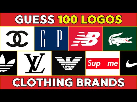 Guess 100 Clothing Brand Logos | Logo Quiz: Easy, Medium, Hard & Pro