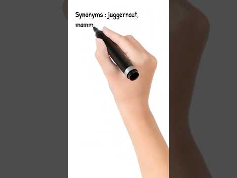 Behemoth: Meaning, pronounciation, synonyms, antonyms, Usage & Examples Learn English,understand