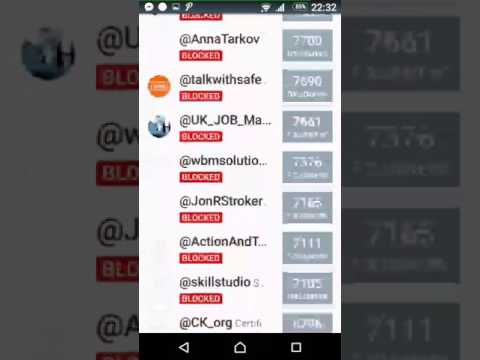 Twitter: blocked accounts