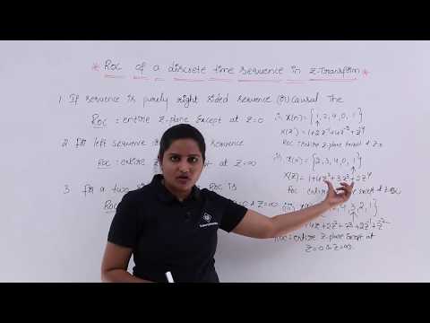 ROC of a Discrete Time Sequence in Z-Transform Video Lecture - Crash Course (English) for ...