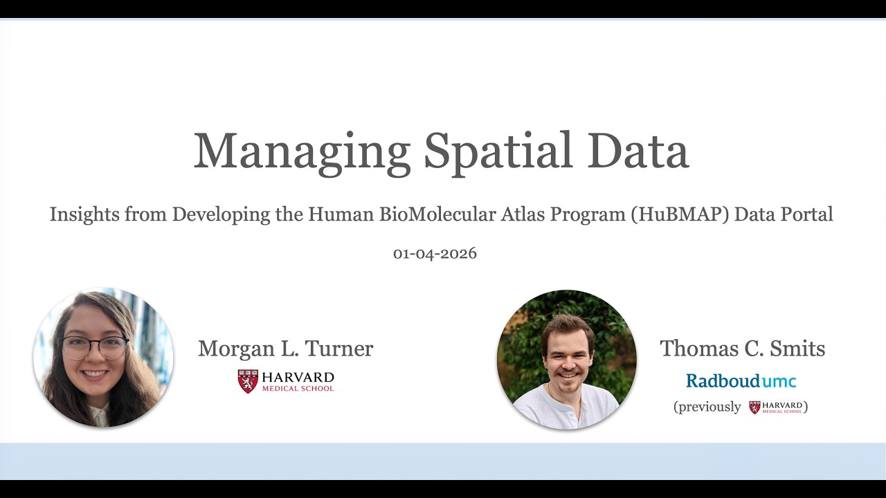 Managing spatial data  insights from developing the Human Biomolecular Atlas Program HuBMAP portal