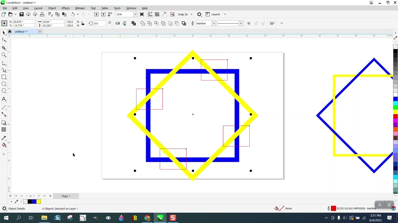 Corel Draw Tips & Tricks Interlocking Items a fast better way
