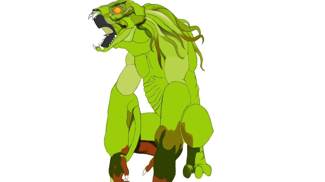 Hellhound from 2004 Hellboy speed drawing part 1