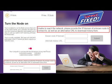 Unable to reach the network, please provide the IP/domain of a known node ...Pi Node Error Fix