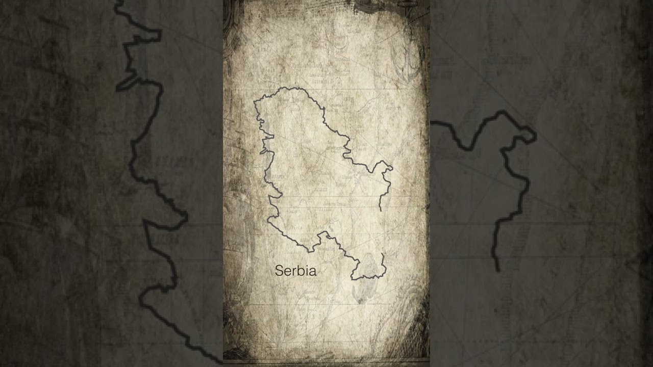 Serbia map drawing #shorts #serbia #map #drawing #zeichnen #art #draw