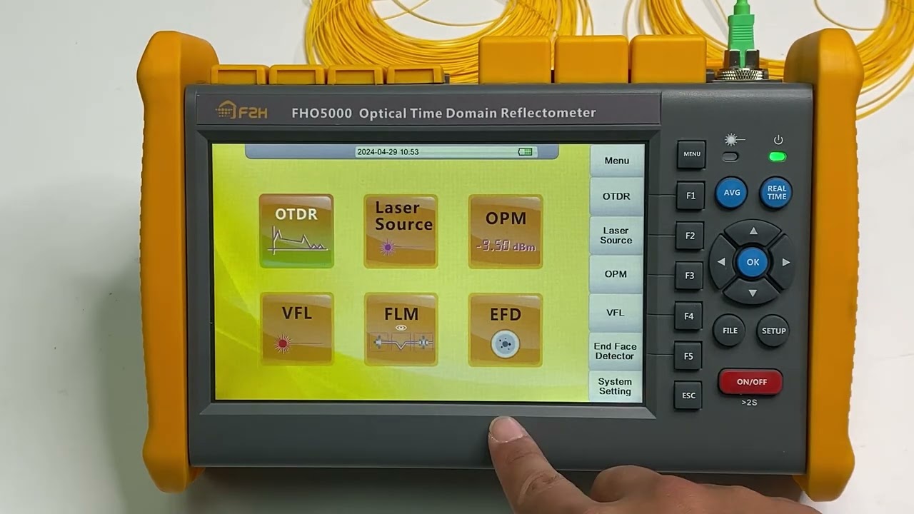 How to test and generate PDF report  in FHO5000PRO OTDR