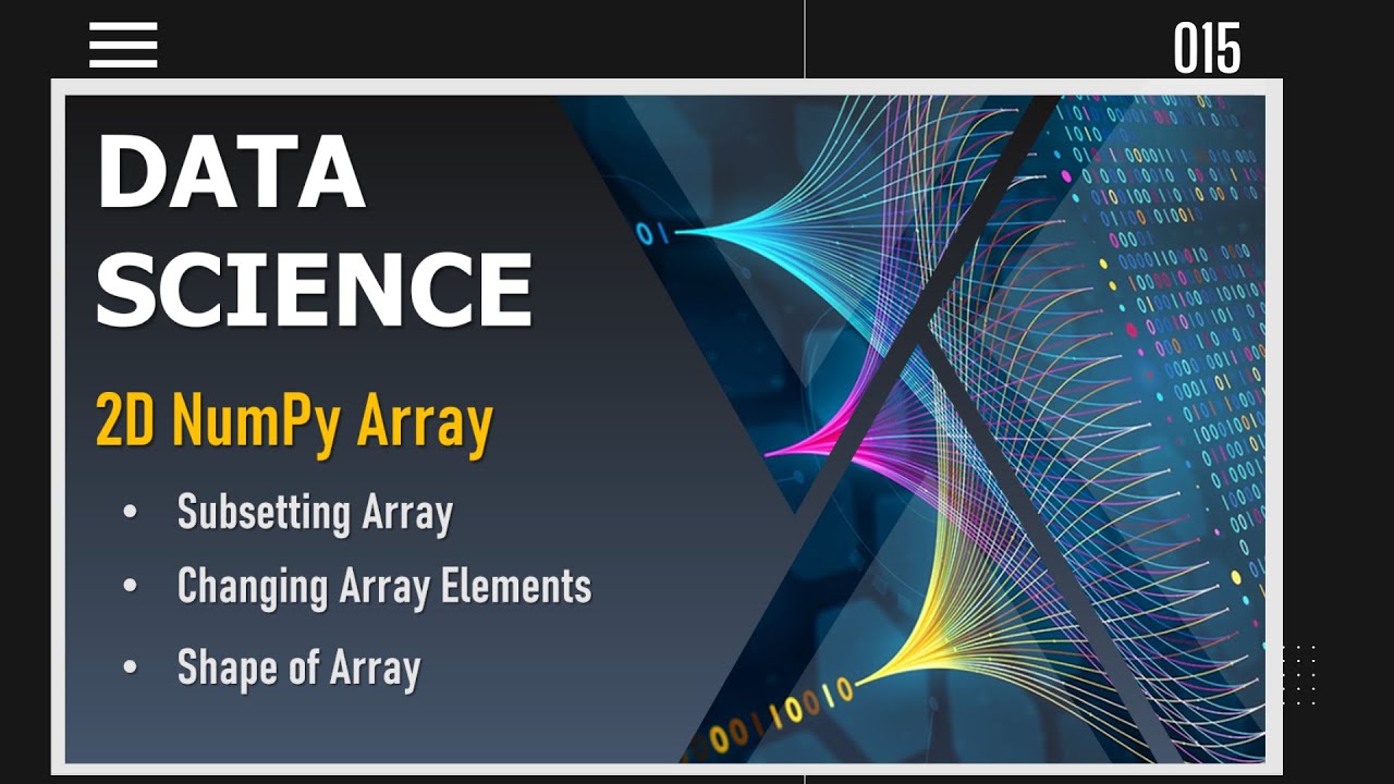 2D Numpy Arrays for Data Science | Complete Python Tutorial