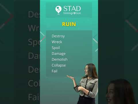 Synonyms of "RUIN" | IELTS Preparation | STAD Immigration