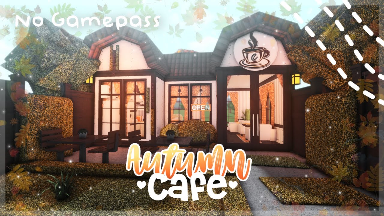 Roblox Bloxburg - No Gamepass Budget Autumn Cafe - Minami Oroi