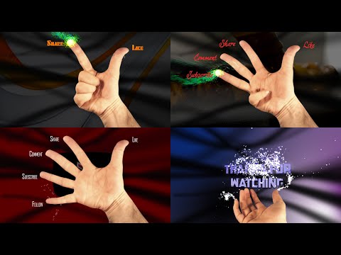 Subscribe Outro no text - YouTube Like, Comment, Subscribe & Share intro Animation