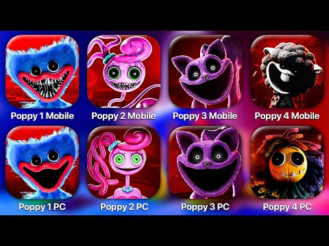 Poppy Playtime: Chapter 1 2 3 & 4 PC VS Mobile Full Gameplay Walkthrough Ending | Poppy Playtime: 4