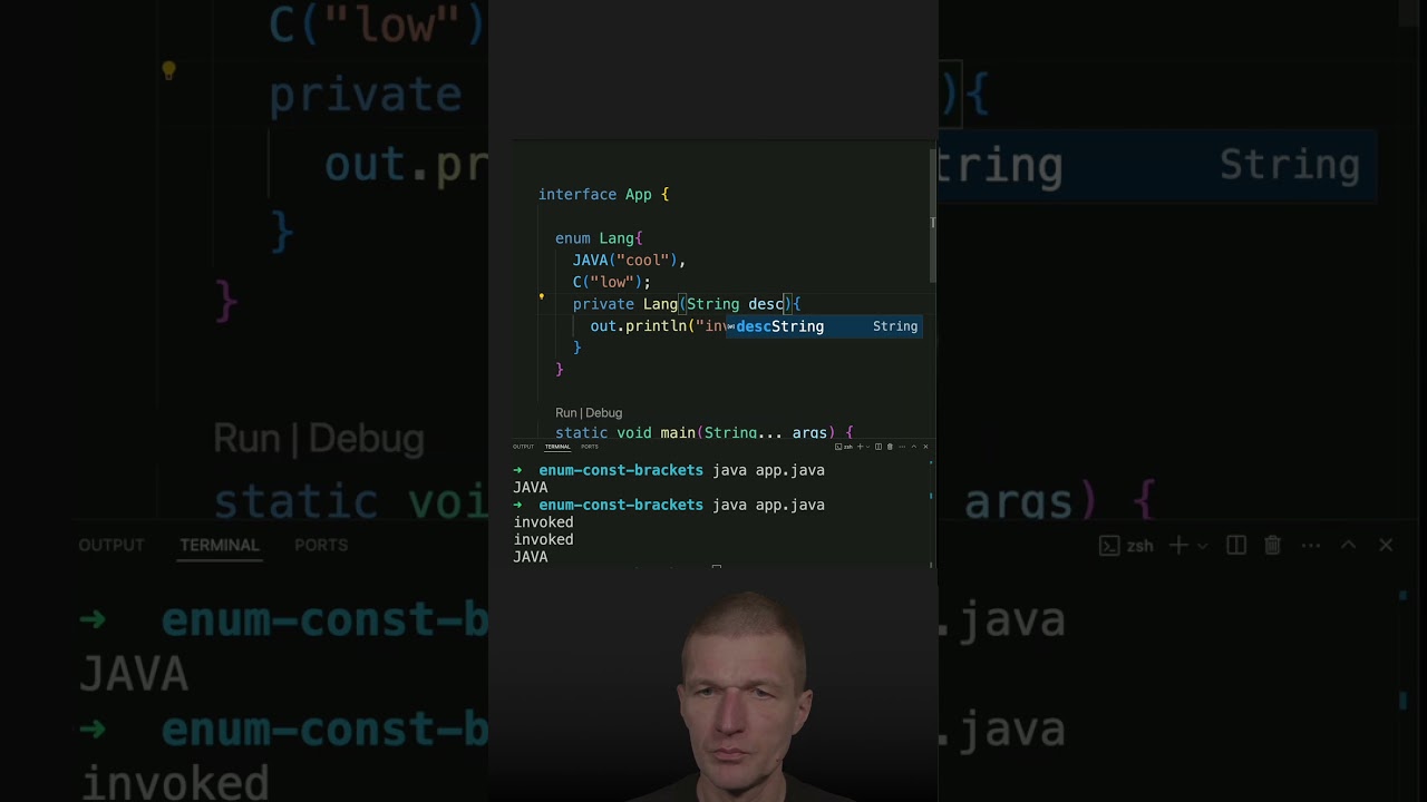 The Mysterious Enum Brackets #java #shorts #coding #airhacks