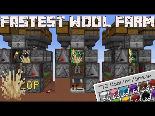 Tick Precise Wool Farm - Minecraft Java 1.21.5+ (~72 Wool/Hour/Sheep ...
