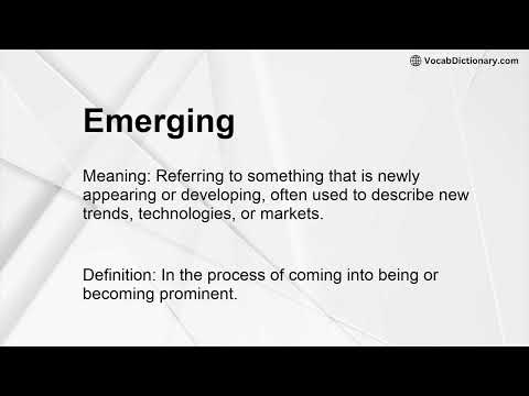 Emerging Meaning