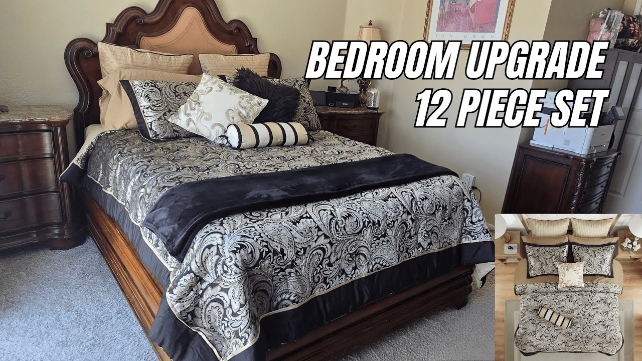 Transform Your Bedroom with the Madison Park Aubrey Comforter Set | 12 Pieces