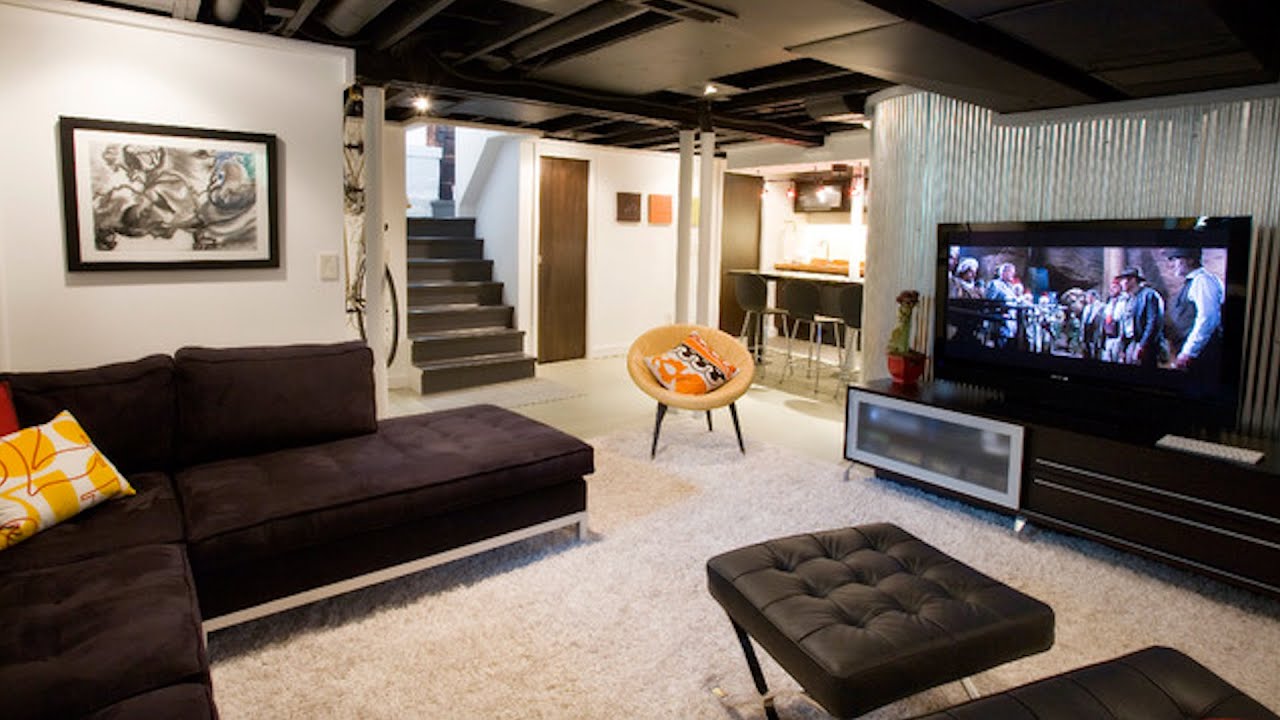 Affordable Finished Basement Ideas - 3 Tips for Walls, Ceiling & Floor