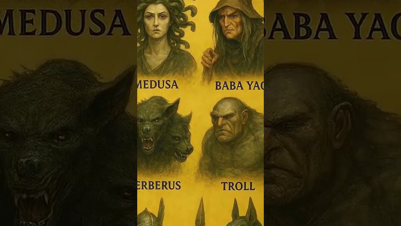 TOP8 PART|3 CREATURES 😱🤯 #Trolls #MythicalCreatures #Legends #Fantasy #Shorts #Viral #Folklore
