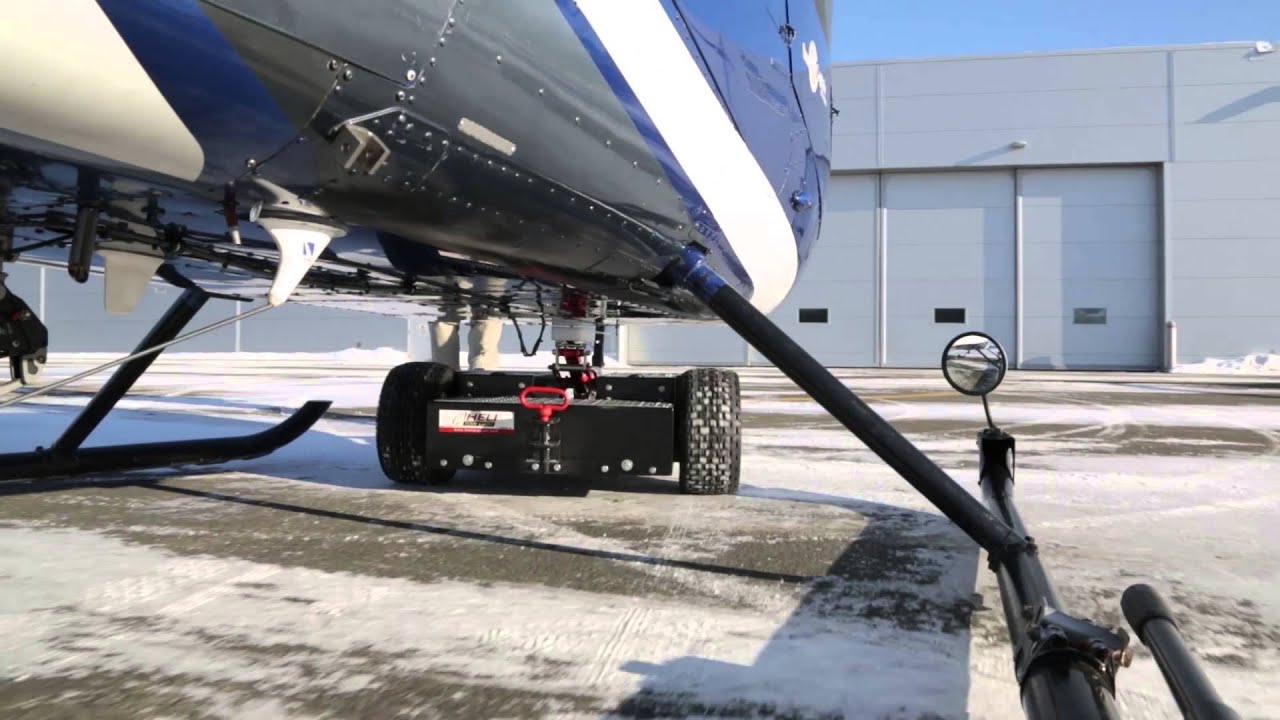 V301 with R44 - Helicopter Dolly by Helitowcart
