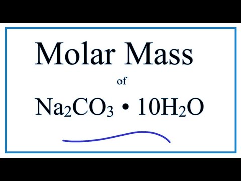 Molar Mass / Molecular Weight of Na2CO3 • 10H2O : Sodium carbonate decahydrate