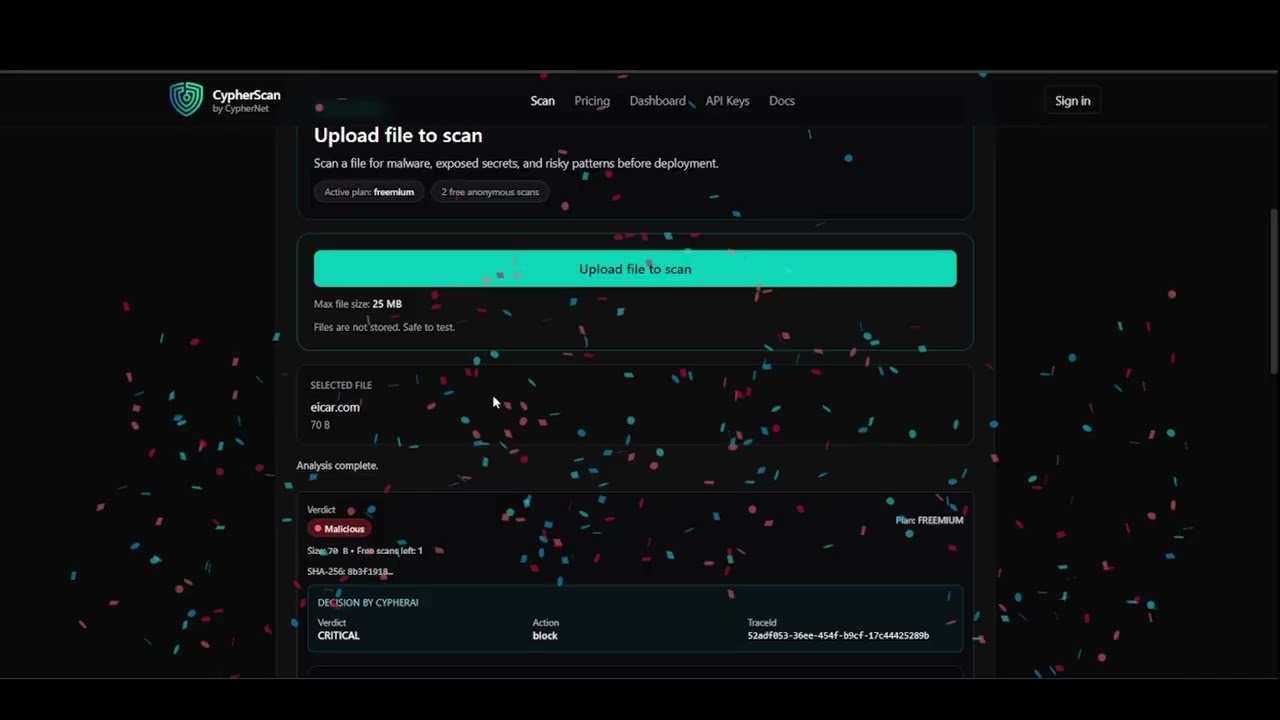 Scan files before they hit production | CypherScan