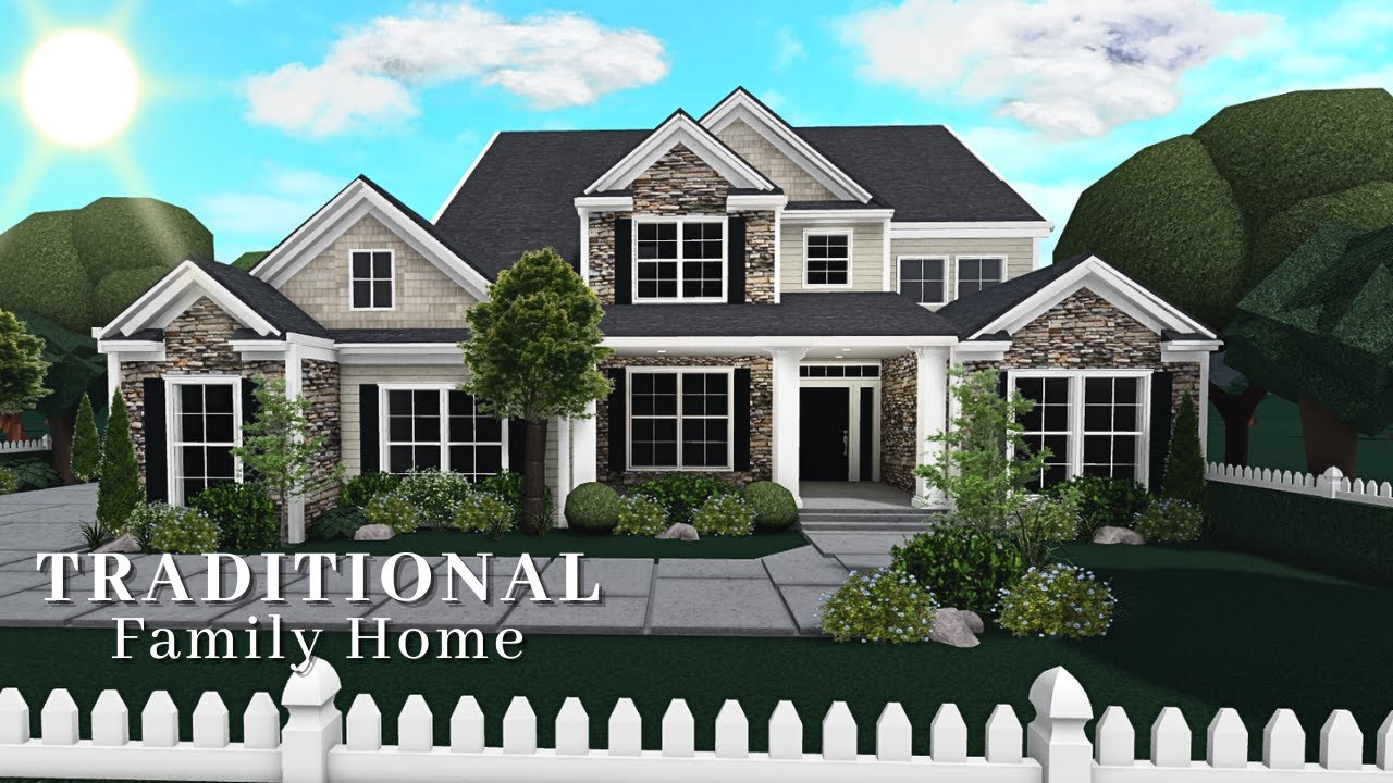 Bloxburg: Traditional Family Home| House Build| Roblox| Realistic Home