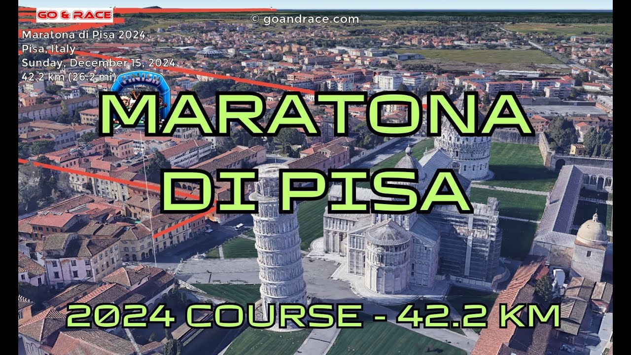 Maratona di Pisa 2024: vola sul percorso della maratona!