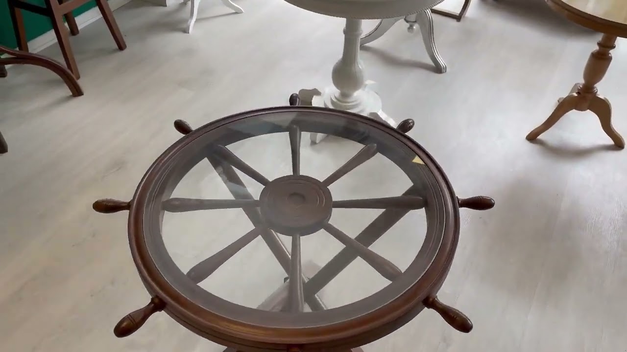 Ship Wheel Coffee Table | Unique #HomeDecor on #Etsy