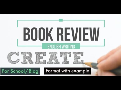 How to write a BOOK REVIEW step by step |Format with example|English Writing|School|Blog|All Genres|