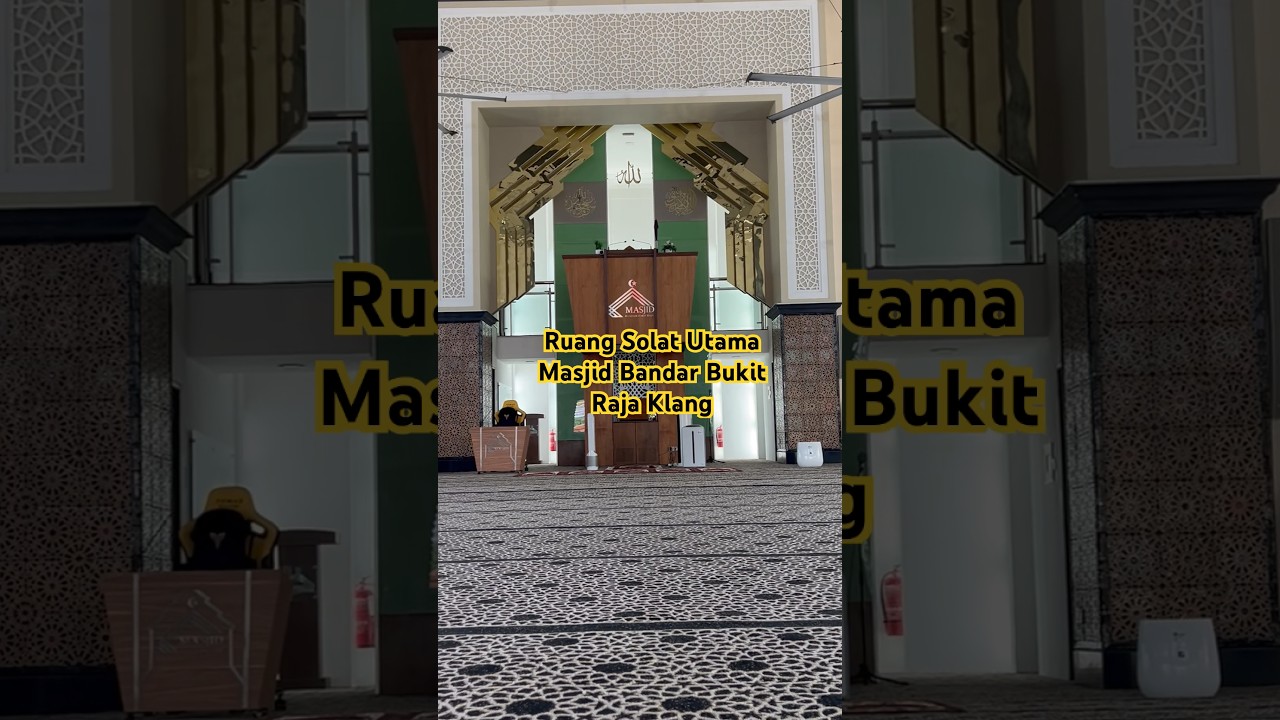 Ruang Solat Utama Masjid Bandar Bukit Raja Klang #jelajahmasjid #mosquemalaysia #travel