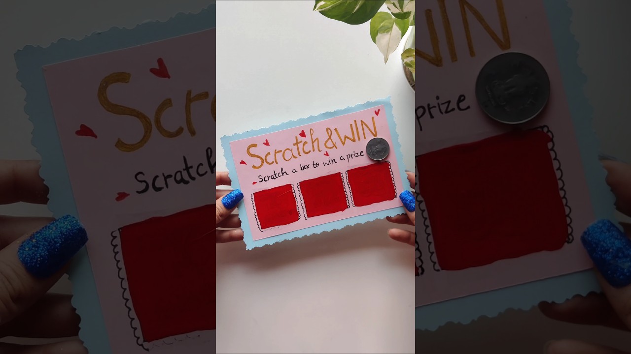 Create your own Easy Scratch Card At Home!