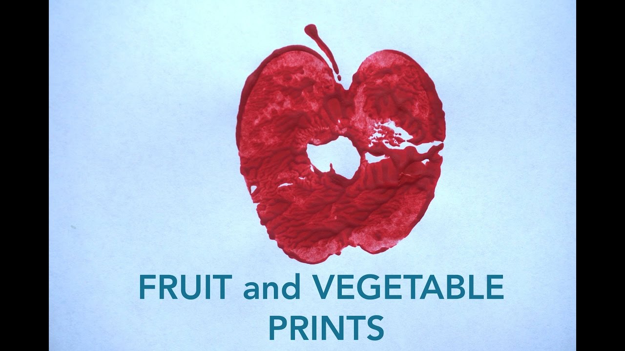 How to make FRUIT and VEGETABLE prints