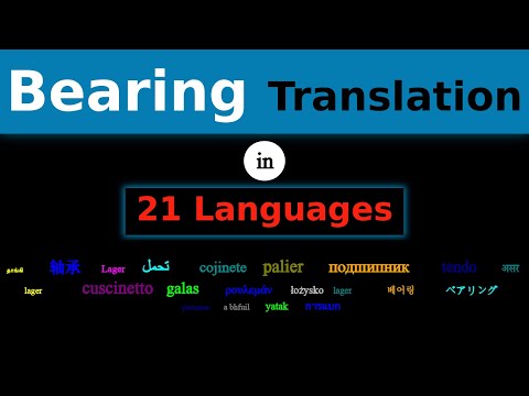 BEARING Translation in 21 Languages