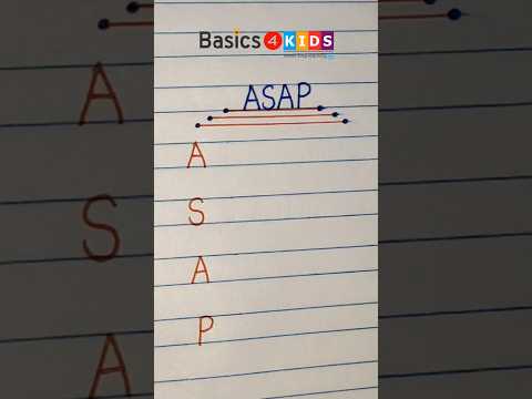ASAP full form | What is the full form of ASAP | asap full form english me | asap full form kya hai