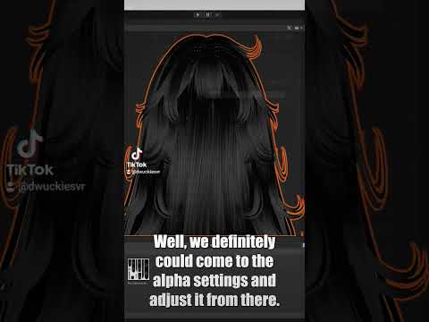 Fixing cutout hair for VRChat #blender #gamedesigntutorial #vr #unitytutorial #vrchat