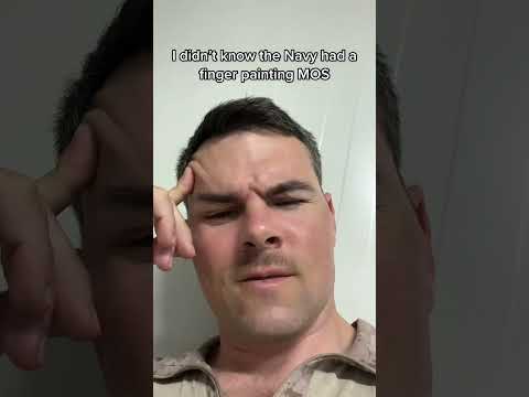 Naval Finger painter MOS. #military #marine #army #soldier #militarypersonnel #navy #marines
