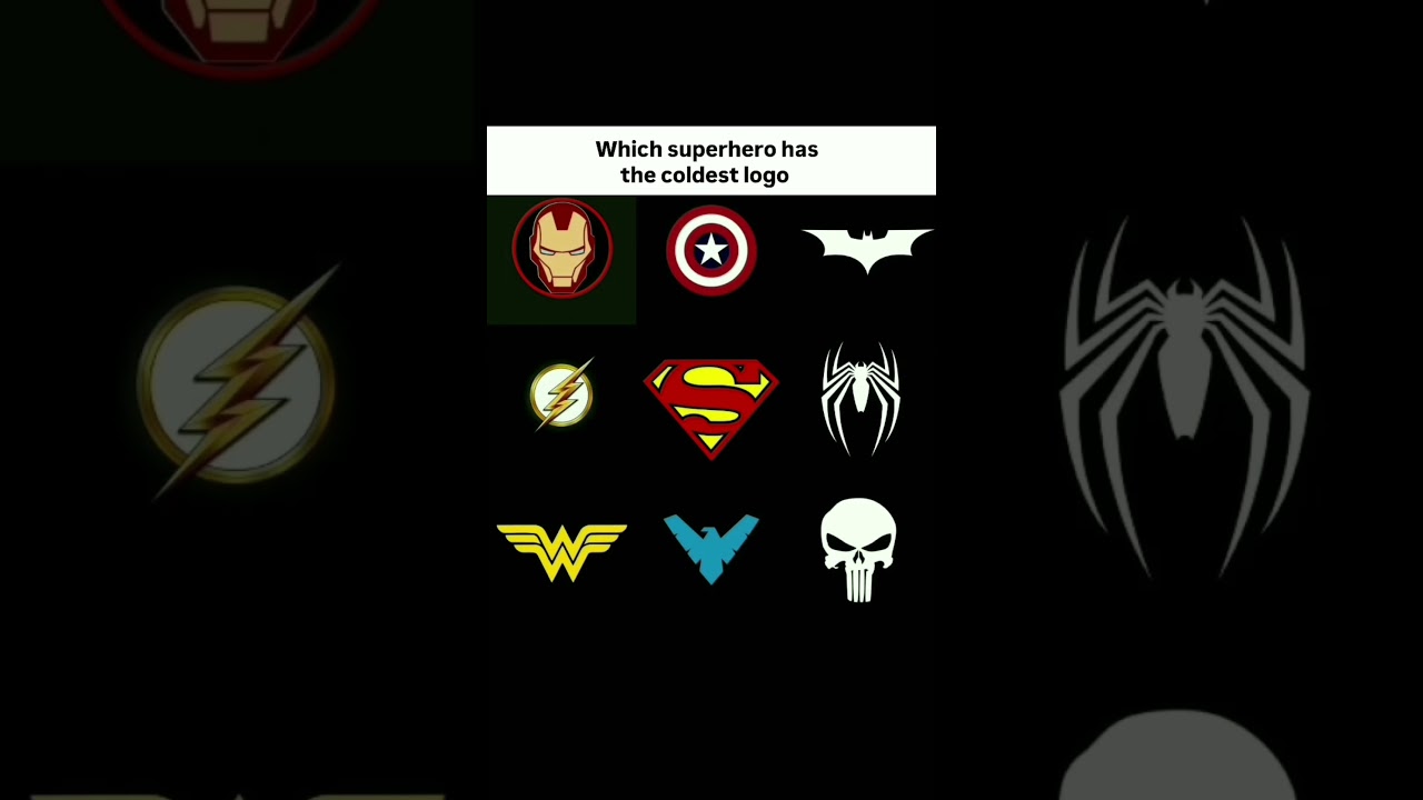 Which superhero has the coldest logo? #marvel #dc