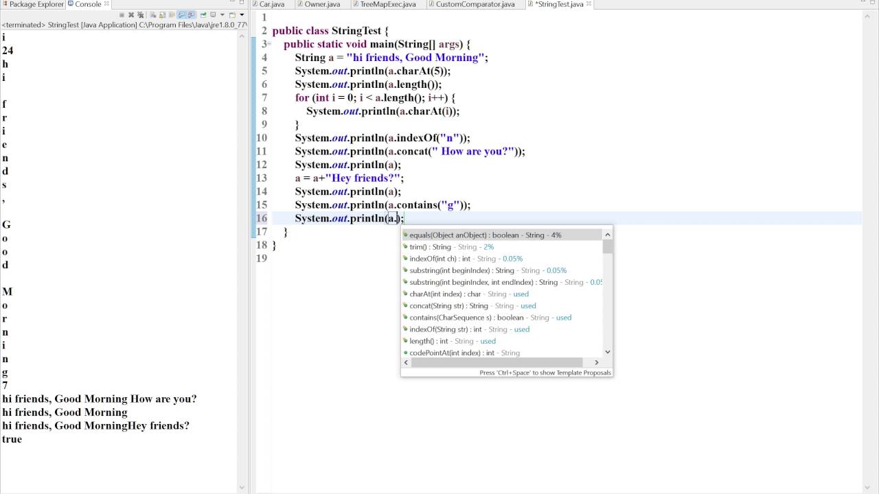 Java String Methods Explained | Java9s.com