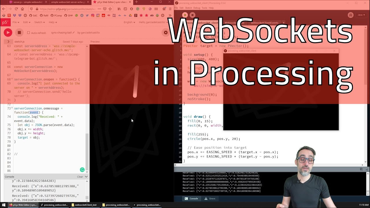 6.1 How to Use WebSocket Communication in Processing - Fun with WebSockets!