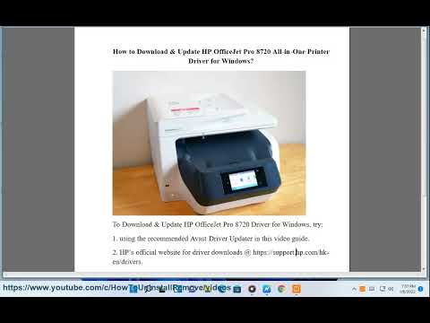 Download & Update HP OfficeJet Pro 8720 All-in-One Printer Driver for Windows 11/10/8/7