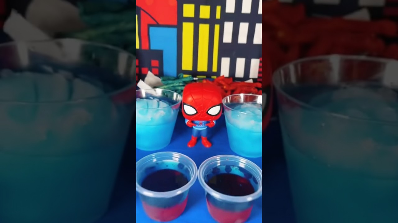 Comida inspirada en Spiderman para celebrar ! 🕸️