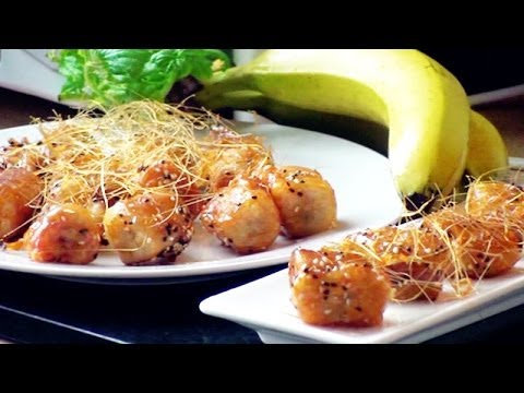 Traditional Toffee Deep Fried Bananas 拔絲炸香焦