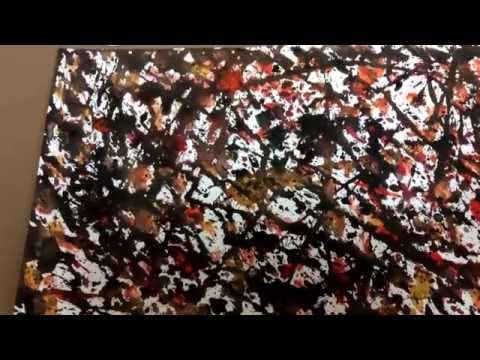 Abstract expressionism painting via art appreciation class