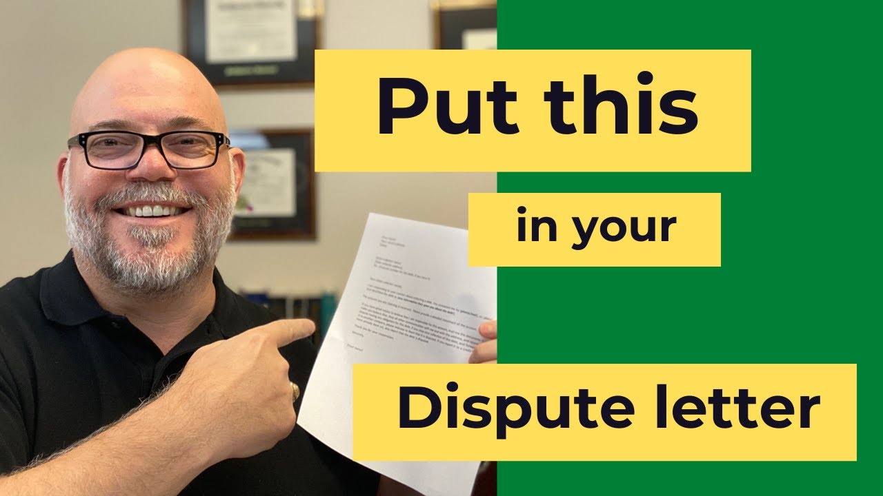 DISPUTE LETTER to debt collector:  here's exactly what you should say in 2026