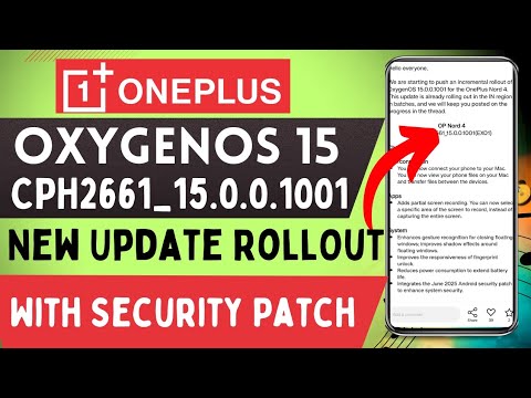 CPH2661_15.0.0.1001 New OTA Update RollOut in OnePlus Nord4|OnePlus12R mein New OTA Update Kab Ayega