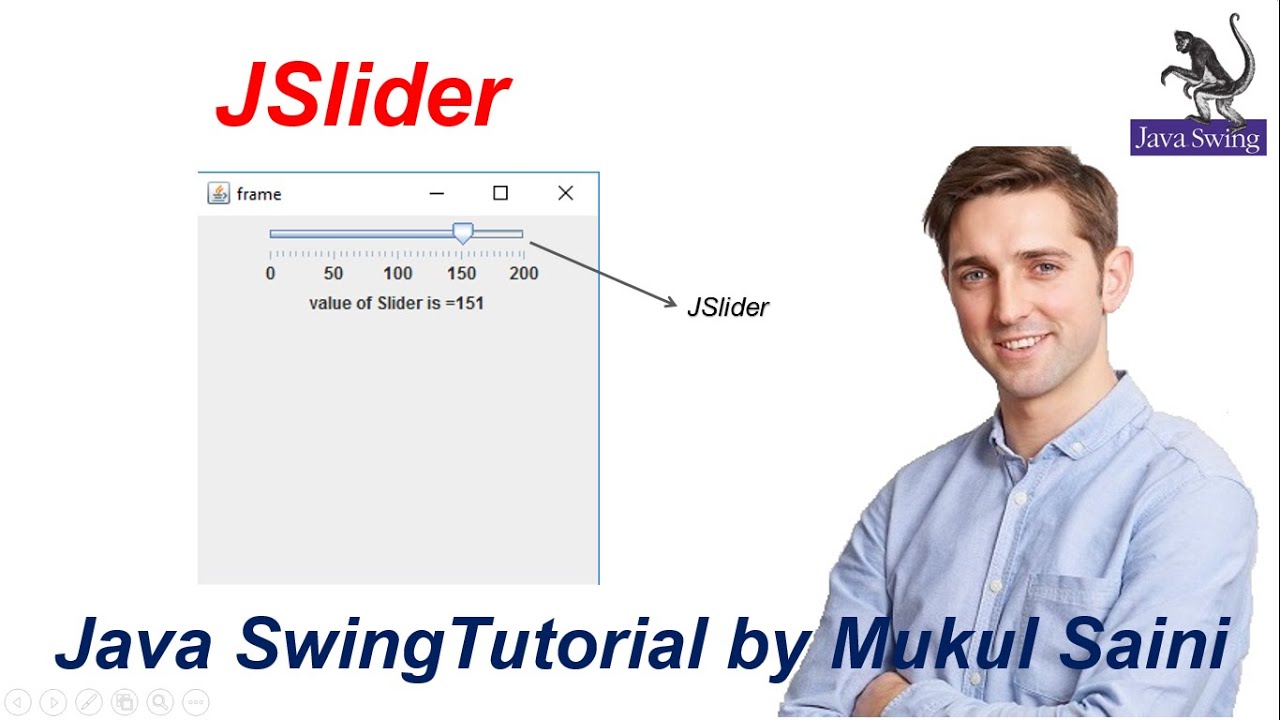 #43 Java Swing Tutorial | JSlider in Java
