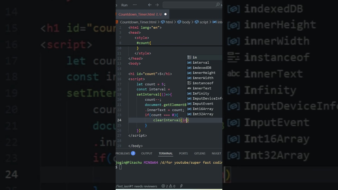 Create a Countdown Timer Using HTML, CSS & JavaScript in 30 Seconds! #html #css #javascript